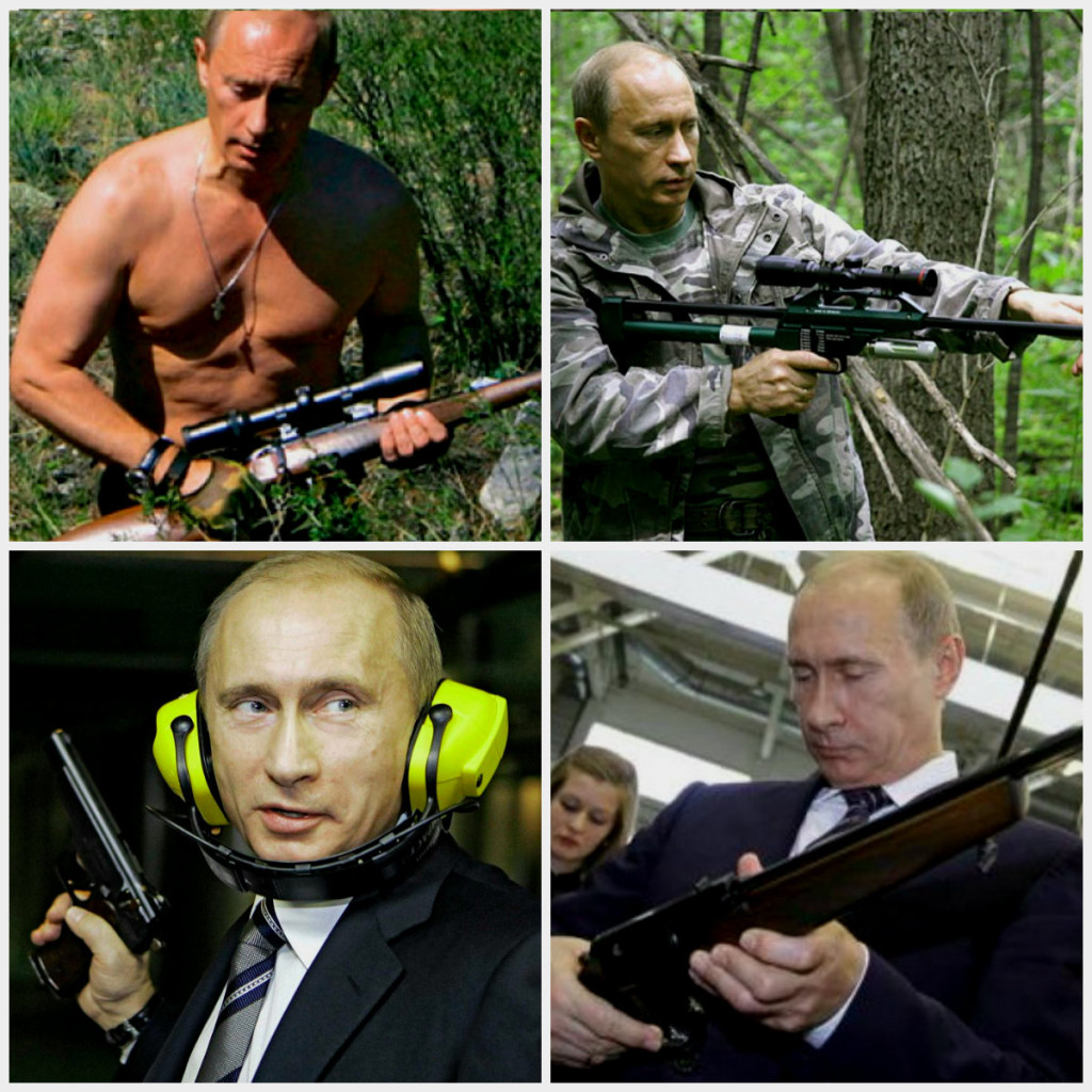 Putin With Guns Moscow Russian